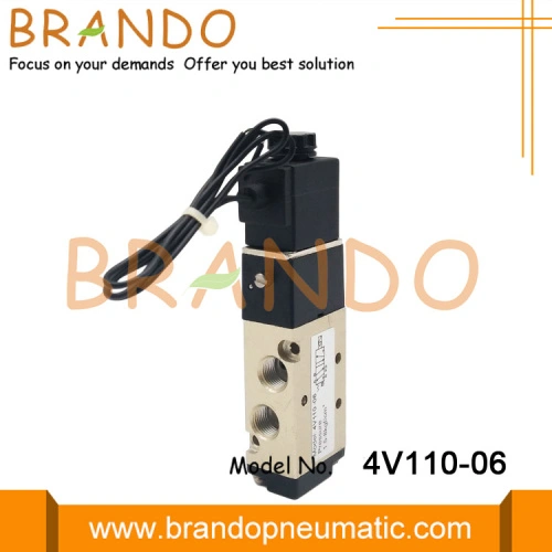5/2 Way 4V110-06-DC24V 1/8'' Pneumatic Solenoid Valve China Manufacturers Suppliers Factory Exporter